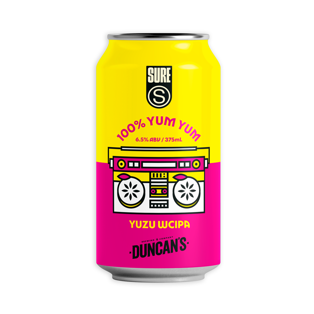 Sure Brewing - 100% Yum Yum Yuzu IPA 6.5% 375ml Can – Beer 360