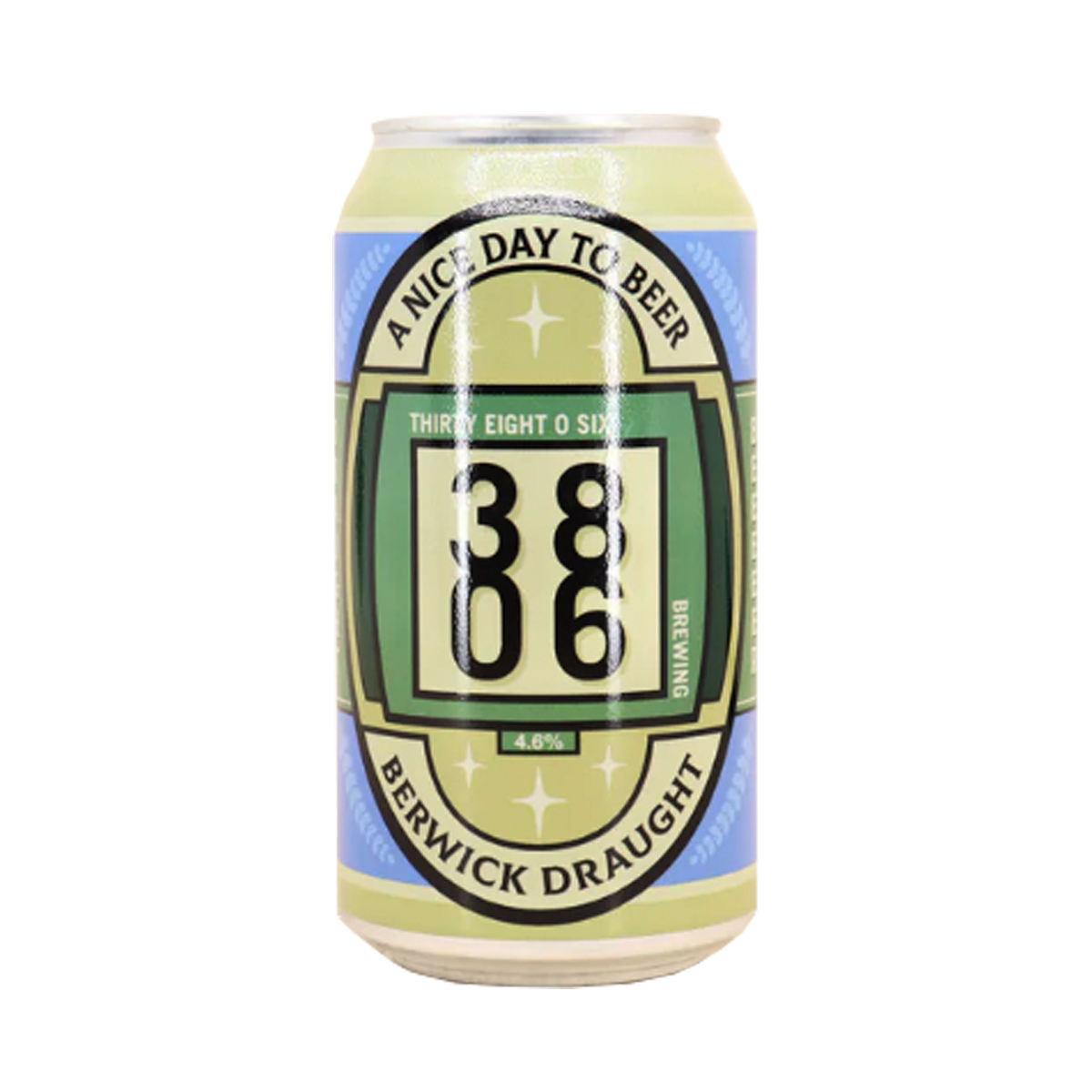 Thirty Eight O Six Brewing - Berwick Draught Lager 4.6% 375ml Can ...