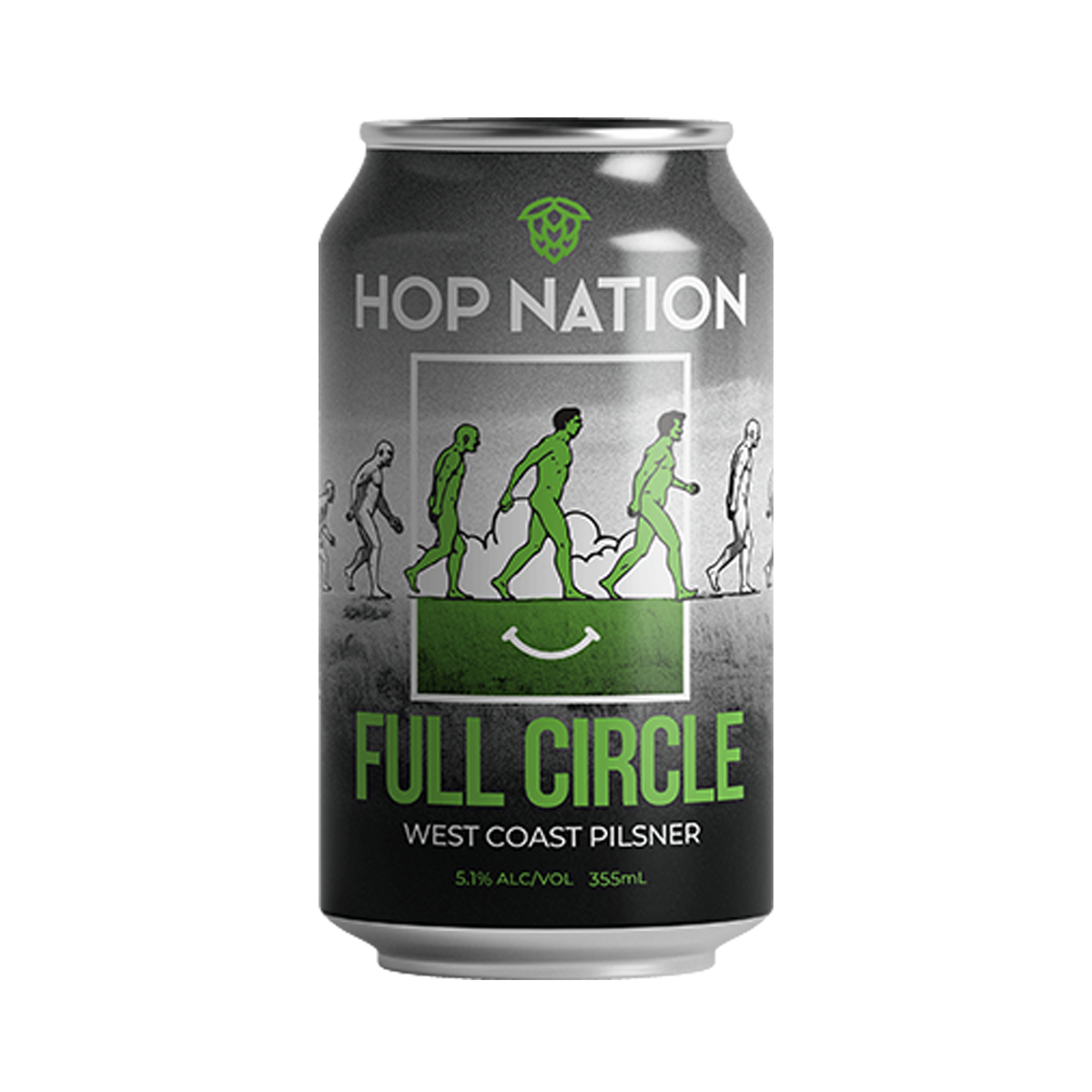 Hop Nation Brewing Co - Full Circle West Coast Pilsner 5.1% 355ml Can ...