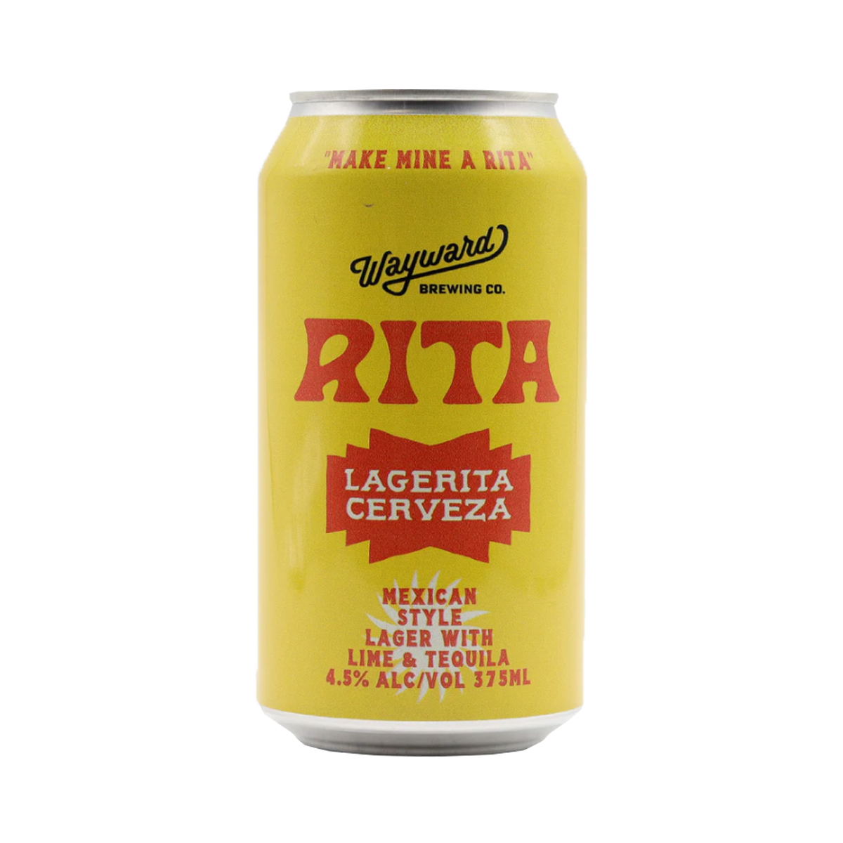 Wayward Brewing Co - Rita Lagerita Cerveza 4.5% 375ml Can – Beer 360